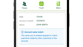Verify with Confirmation of Payee | St.George Bank